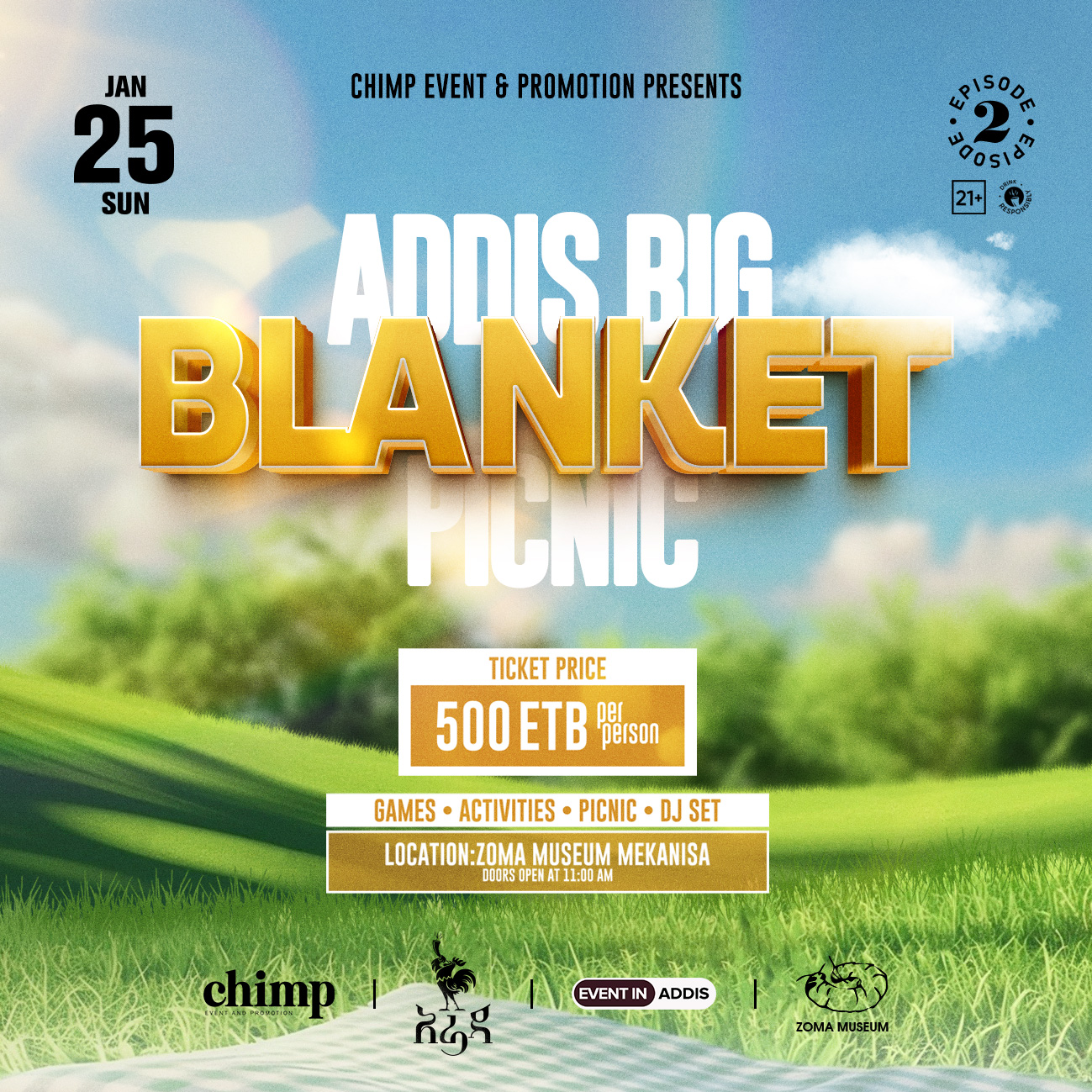 Event Addis Big Blanket Picnic episode 2 by Chimp Event